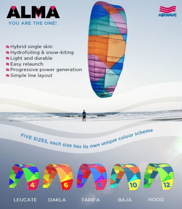 Airwave Alma - Hybrid single skin / cell kite - Foil Sport